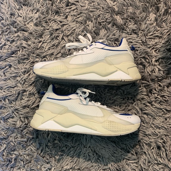 Puma | Shoes | Puma Rsx White Beige Blue | Poshmark
